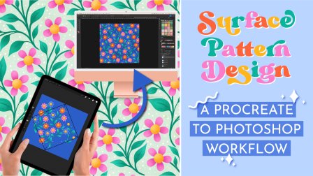 Surface Pattern Design : A Procreate to Photoshop Workflow | Rebecca ...