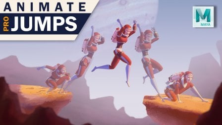 Animate a Professional Looking Jump in Maya. Includes polishing ...
