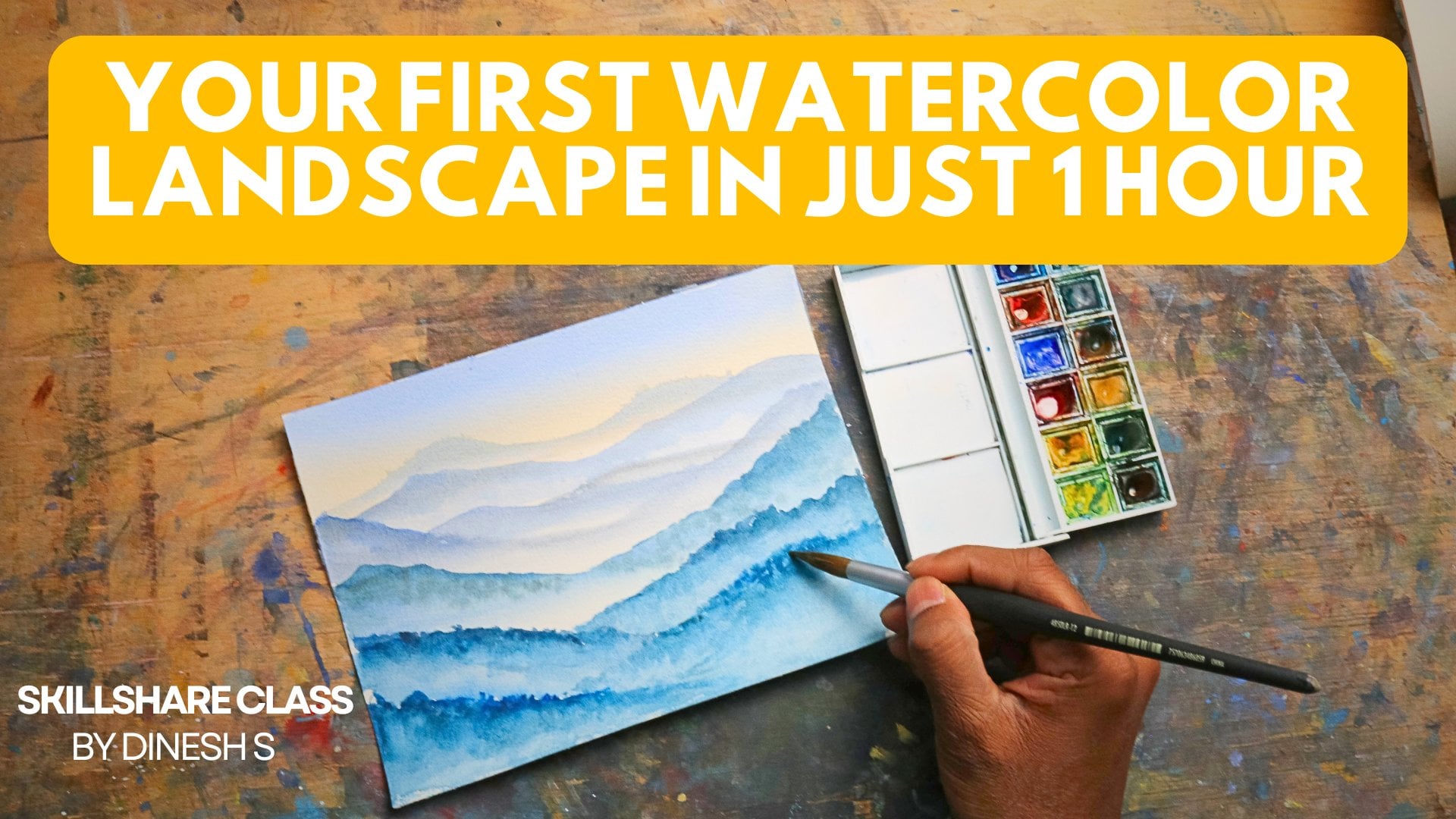 Watercolor For Absolute Beginners: Paint Your First Landscape In One ...