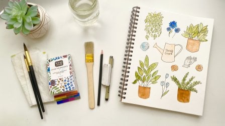 Watercolor and Ink - Succulents | Skillshare Student Project