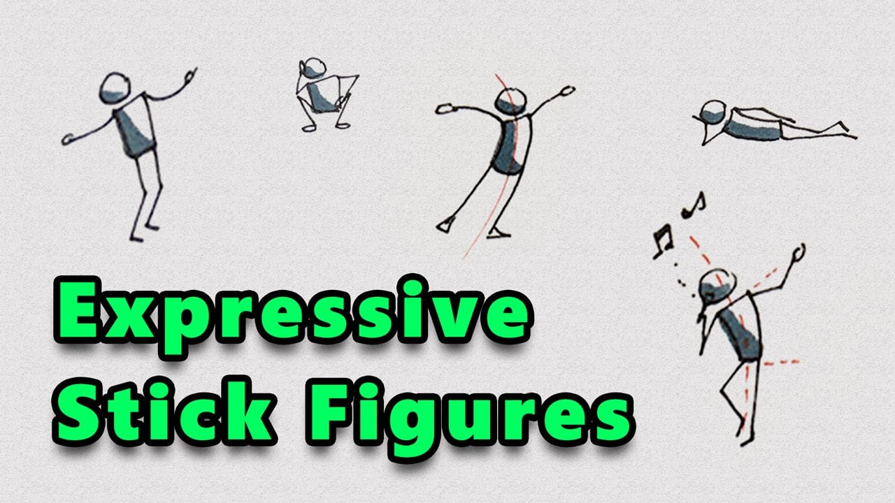 Let's Draw Expressive Stick Figures - Learn to Simplify | Tamas Benko ...