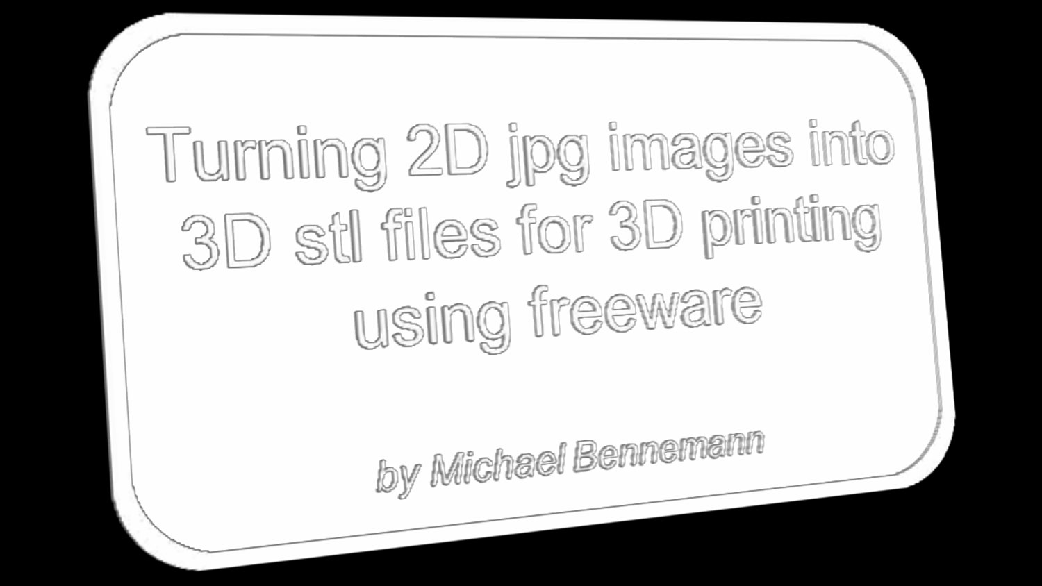 Turn 2d Image Into 3d Stl