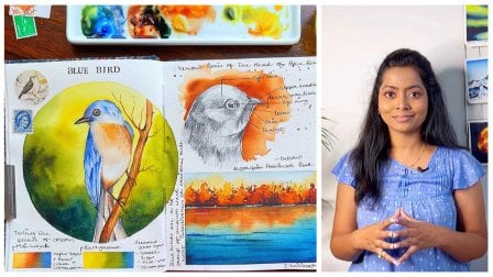 Blue Bird - Sketchbook Exercise | Skillshare Student Project