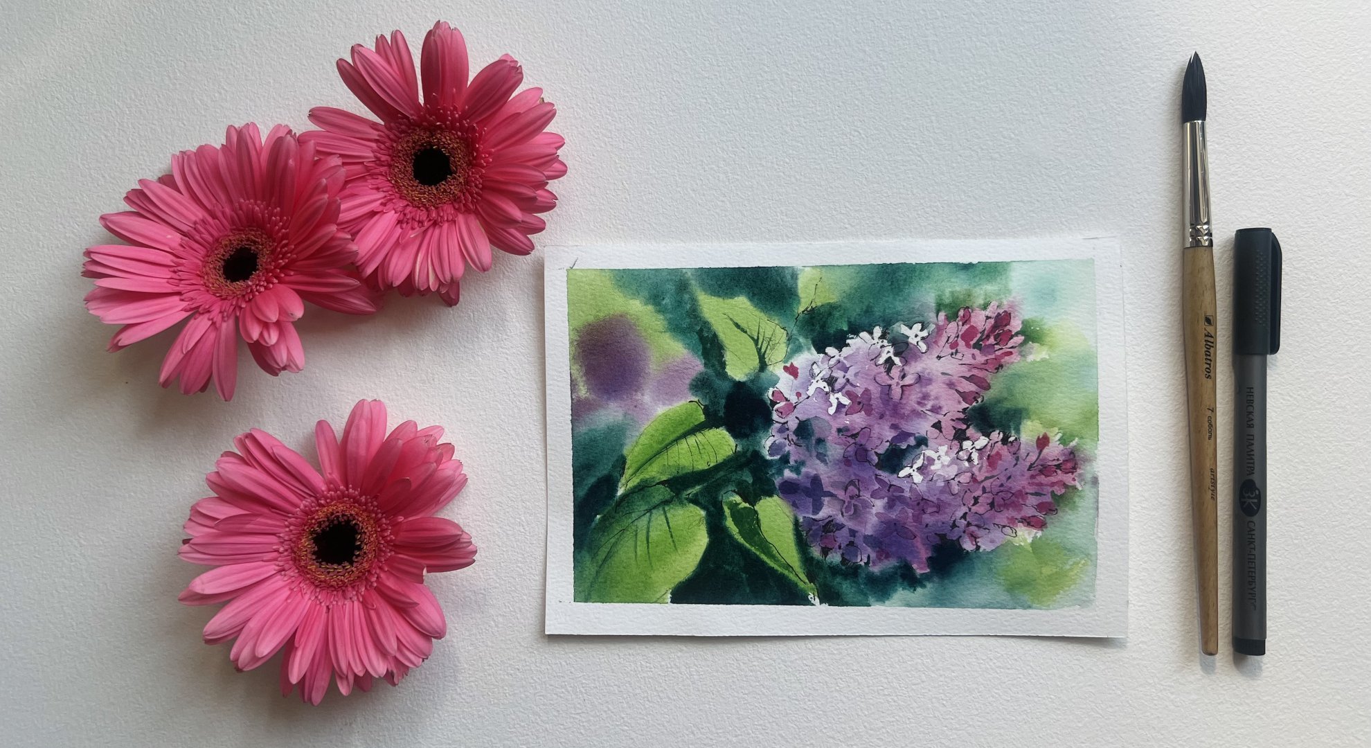 Lilac Simplicity: Creating Complex Watercolor Beauty with Ease ...