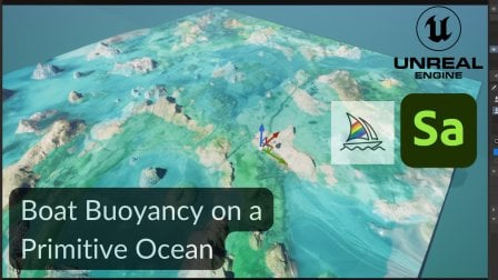 Boat Buoyancy on a Primitive Ocean Unreal Engine 5, Adobe Substance 3D ...