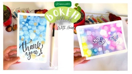 SAMPLE PROJECT: Whimsical Watercolor Painting Using Bokeh Effect | Skillshare Student Project