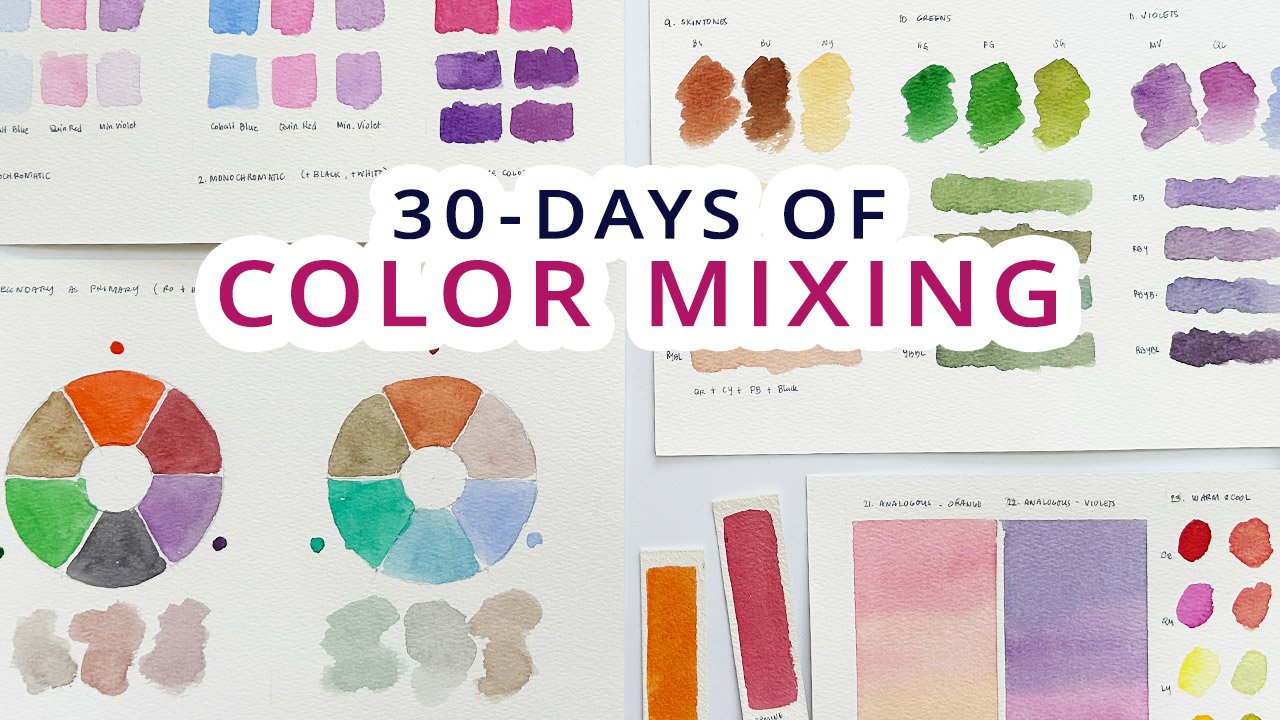 Color Theory in Action: A 30-Day Watercolor Mixing Challenge | Bianca ...