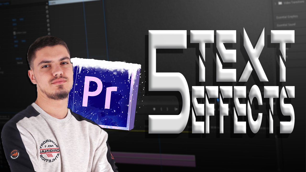 5 Text Effects In Premiere Pro Reverse Cuts Skillshare