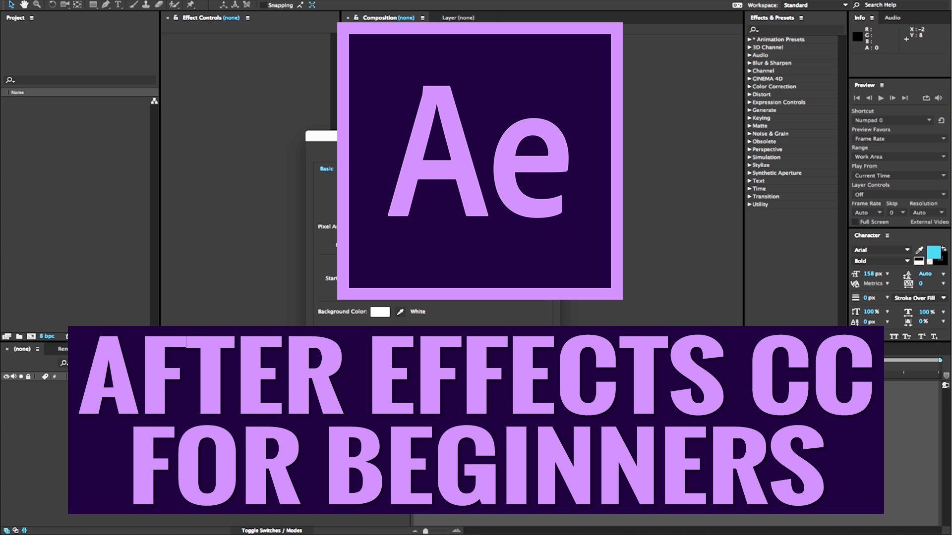 After Effects CC For Beginners How To Use Adobe After Effects CC