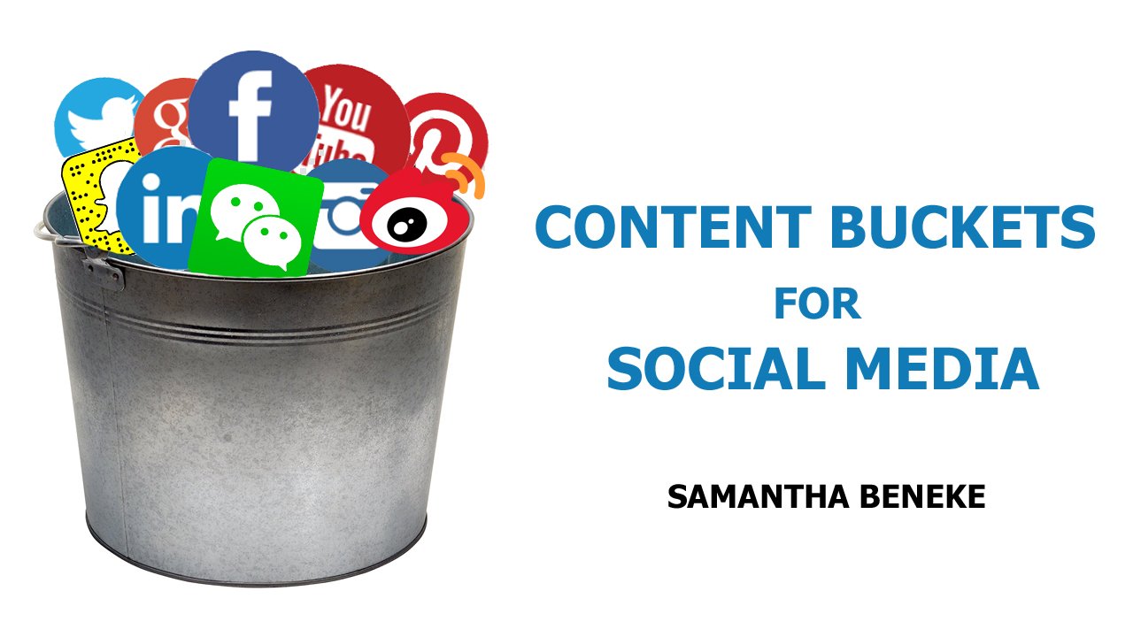 Content Buckets For Social Media Samantha Beneke Skillshare