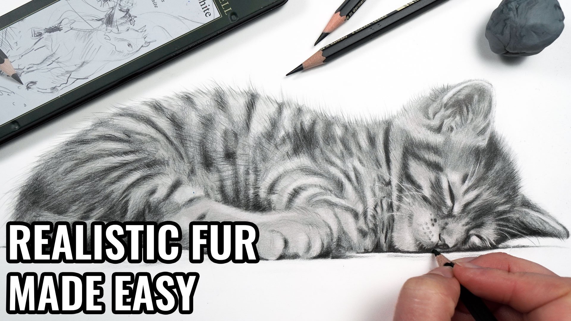 Drawing Animals: How to Draw Realistic Fur with Graphite Pencils ...