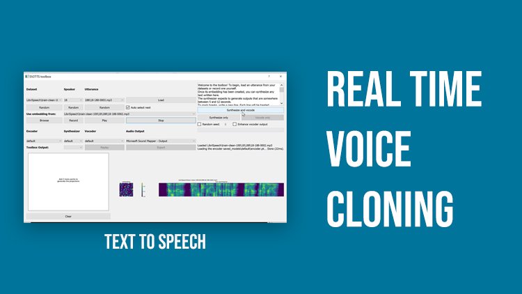 Python Real Time Voice Cloning text To Voice DeepFake image 
