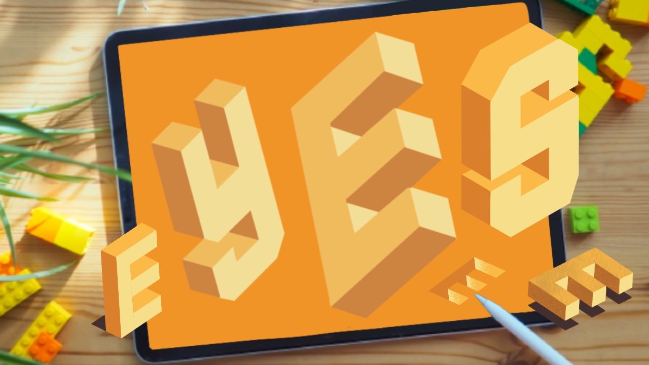 3D Lettering in Procreate - From Isometric Effects to Hole Text ...