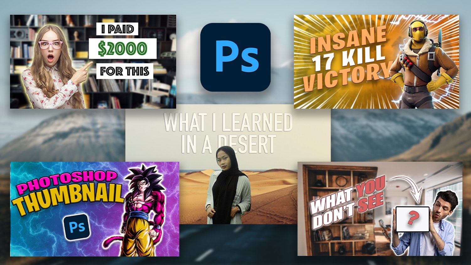 Create Eye Catching Youtube Thumbnails in Adobe Photoshop | Aldin P ...