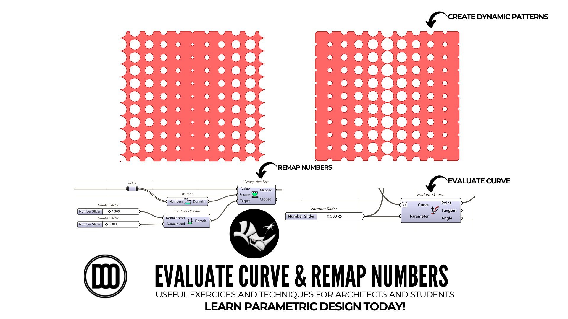 Rhino 3d And Grasshopper Learn To Create Dynamic Patterns Parametric Design Tools For Architecture