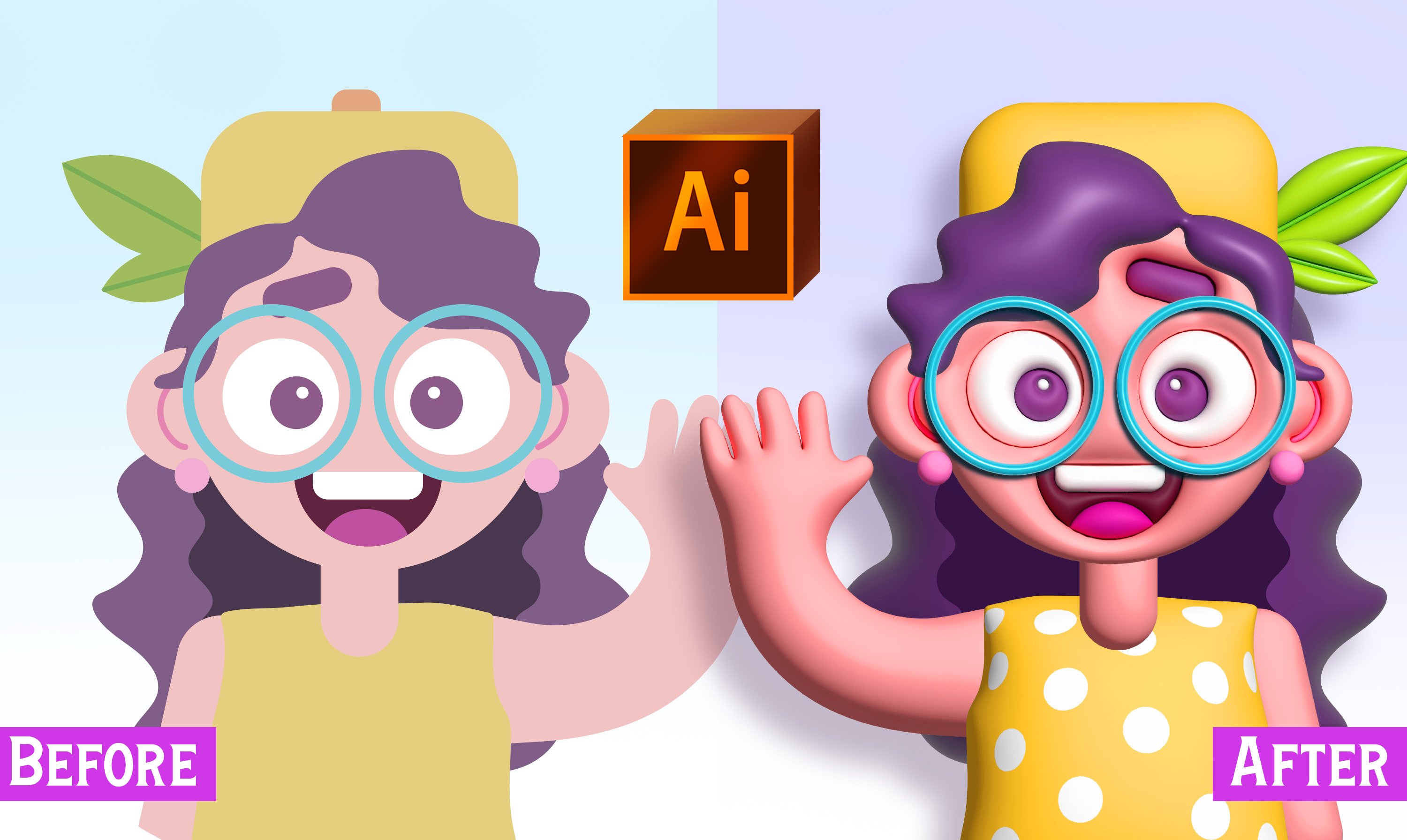 Get Crazy und Erstelle deinen 3D-Avatar mit Adobe illustrator ! | Omnia ...